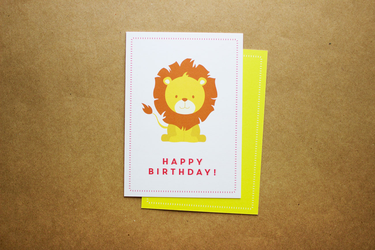 Lion Birthday Card – Collision Toolbox