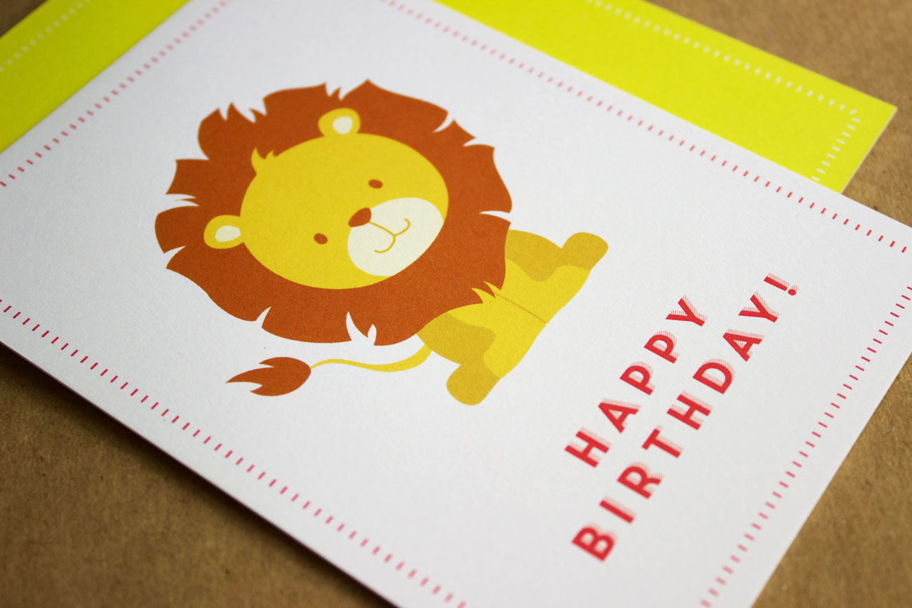 Lion Birthday Card – Collision Toolbox