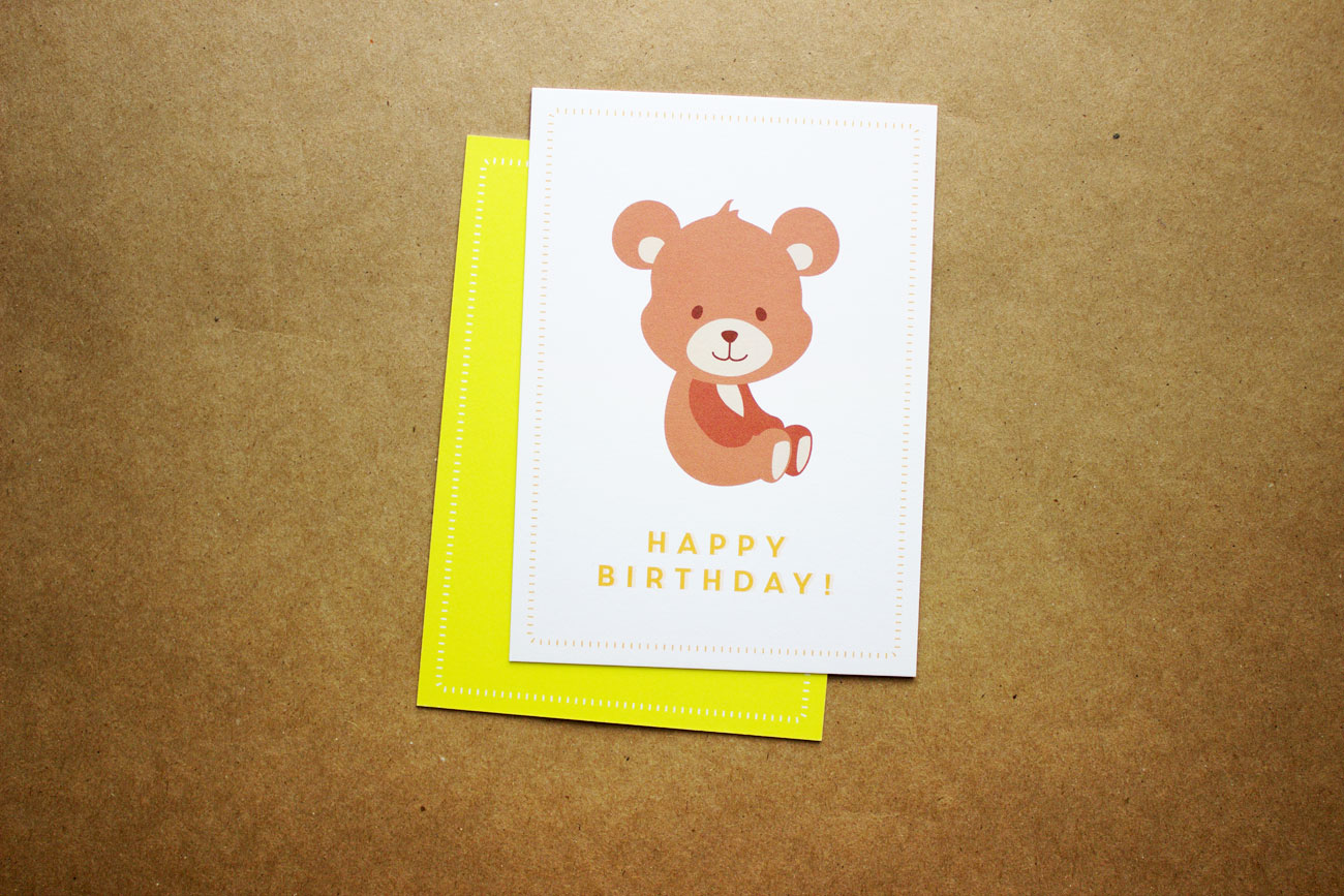 Bear Birthday Card – Collision Toolbox