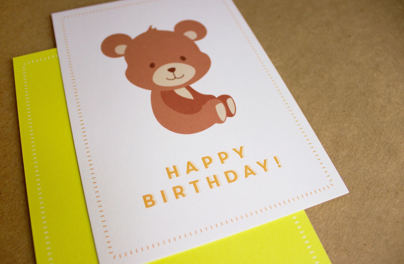 Bear Birthday Card – Collision Toolbox