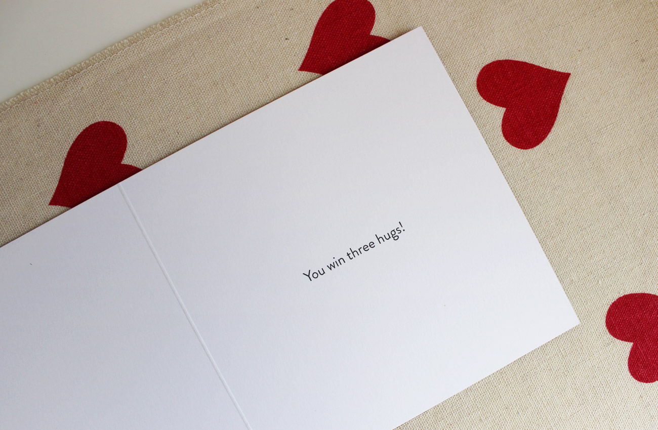 Three Hugs Greeting Card – Collision Toolbox